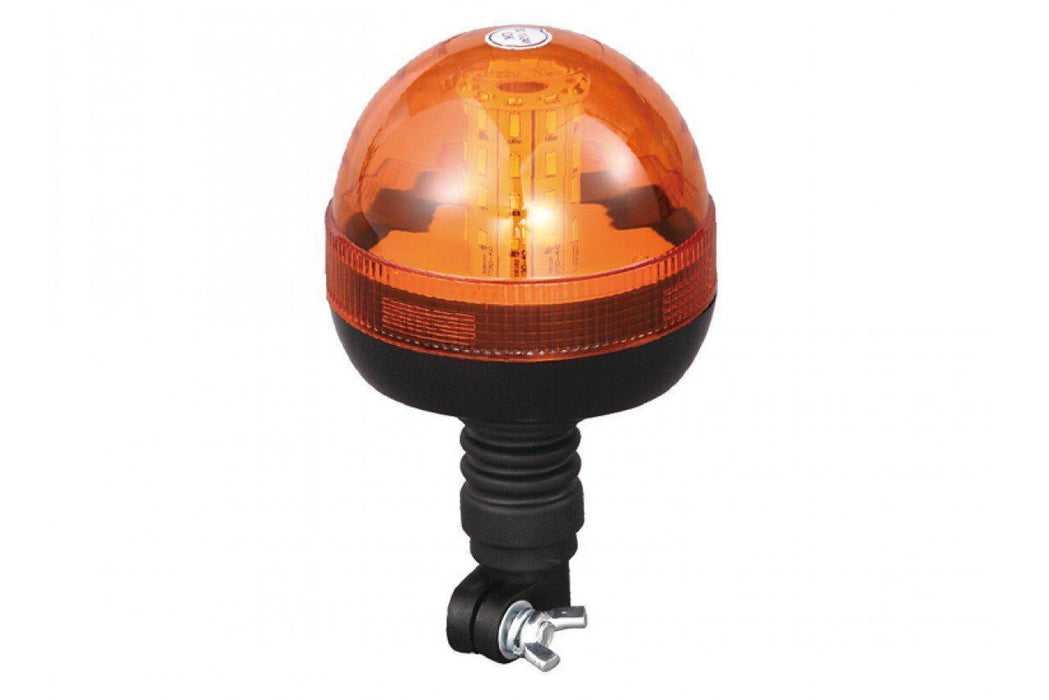 12V/24V Flexi DIN Spigot Pole Mount LED Amber/Orange Flashing Warning ...