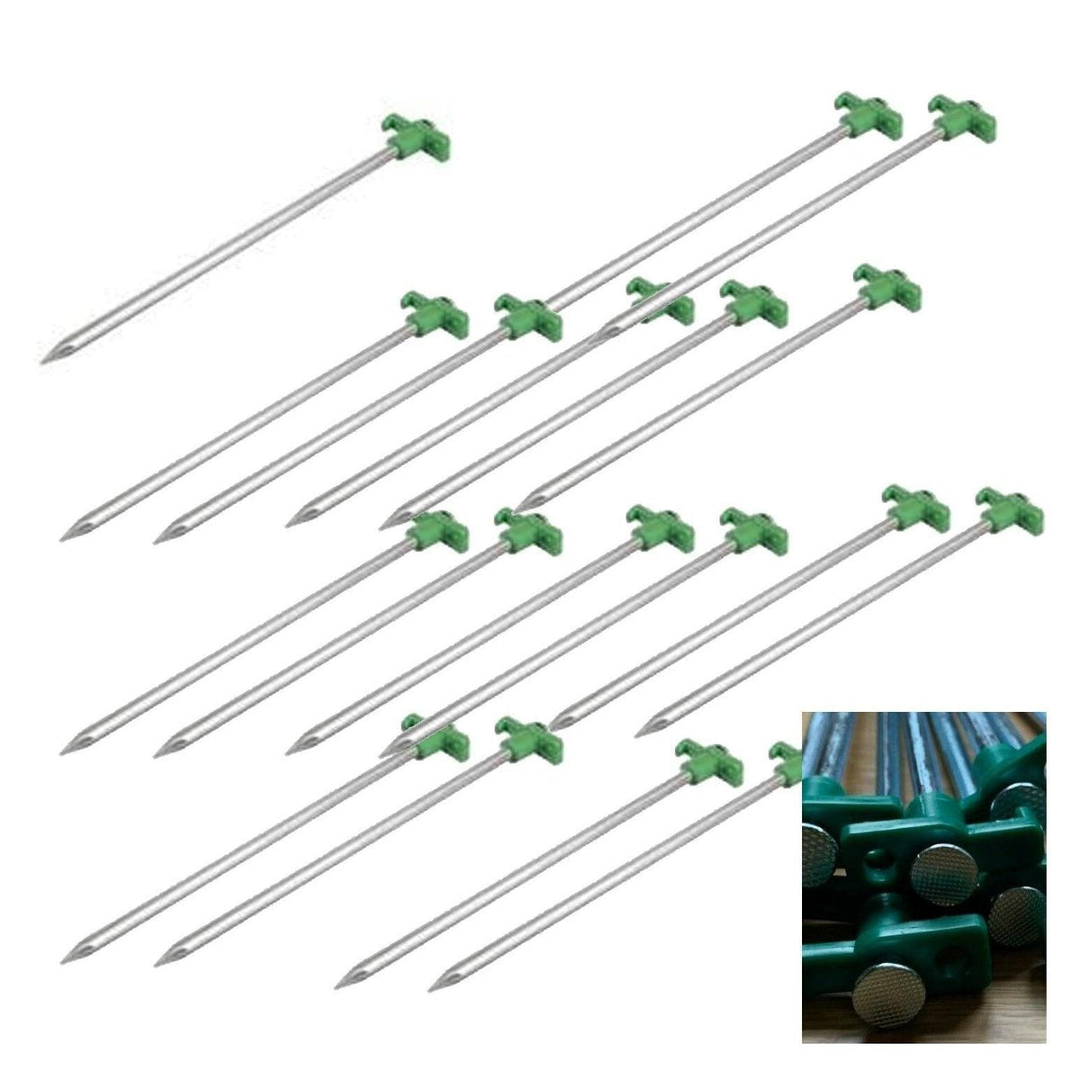 20 x Heavy Duty Hard Ground Rock Tent Peg — UK Camping And Leisure