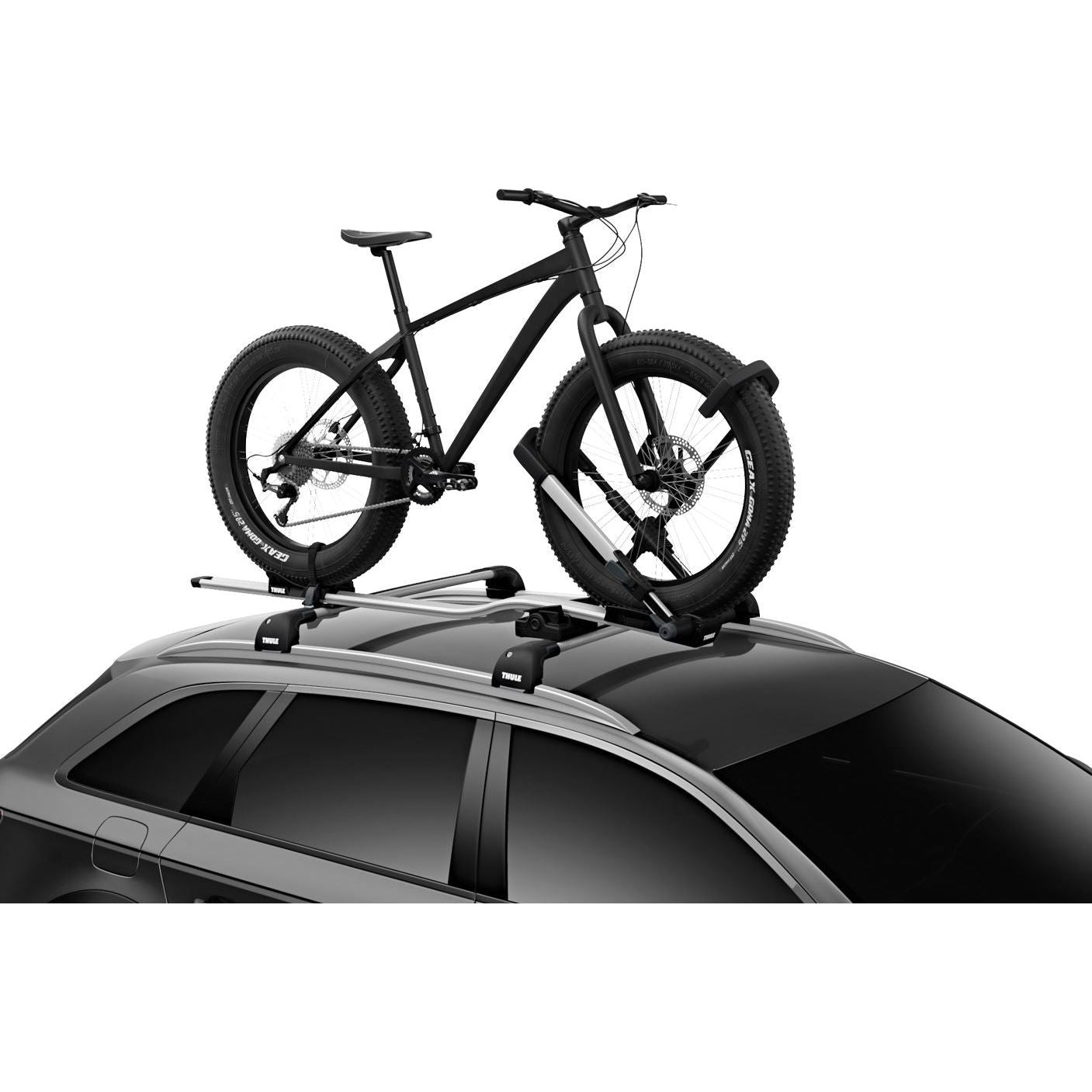 Thule Up Ride roof top bike rack wheel mount black/aluminium Roof Bike ...