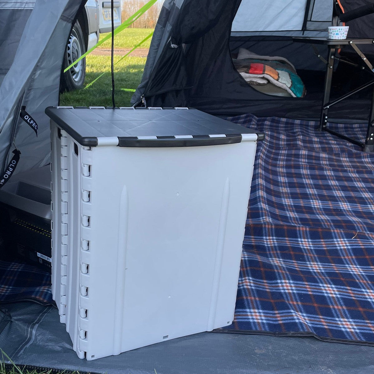 Olpro Camping 30L Foldable Dustbin — UK Camping And Leisure