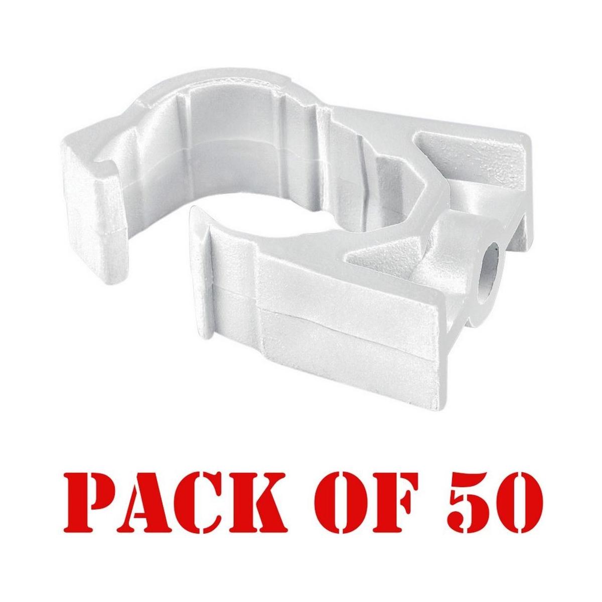 Hep2O Saddle Pipe Clip Pack - 15mm Size (50 Pack) for Caravan / Motorh ...