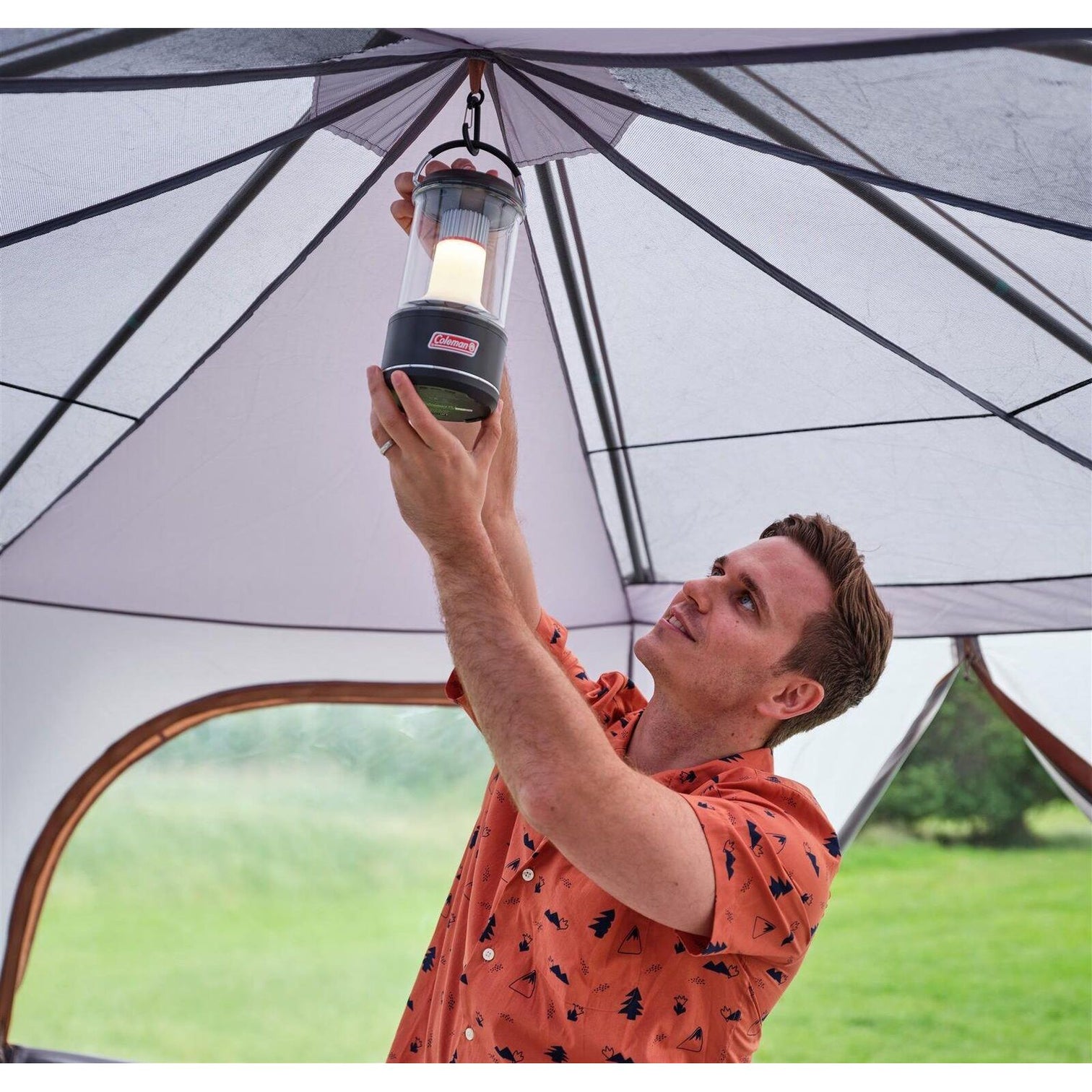 Coleman Cortes Octagon 8 Tent Grey Camping Family Festivals Glamping ...