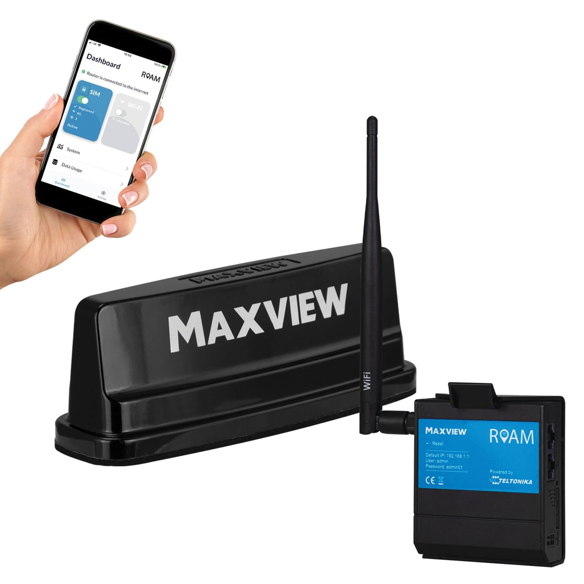Maxview Roam Campervan Mobile Wifi System Black MXL056/B — UK Camping ...