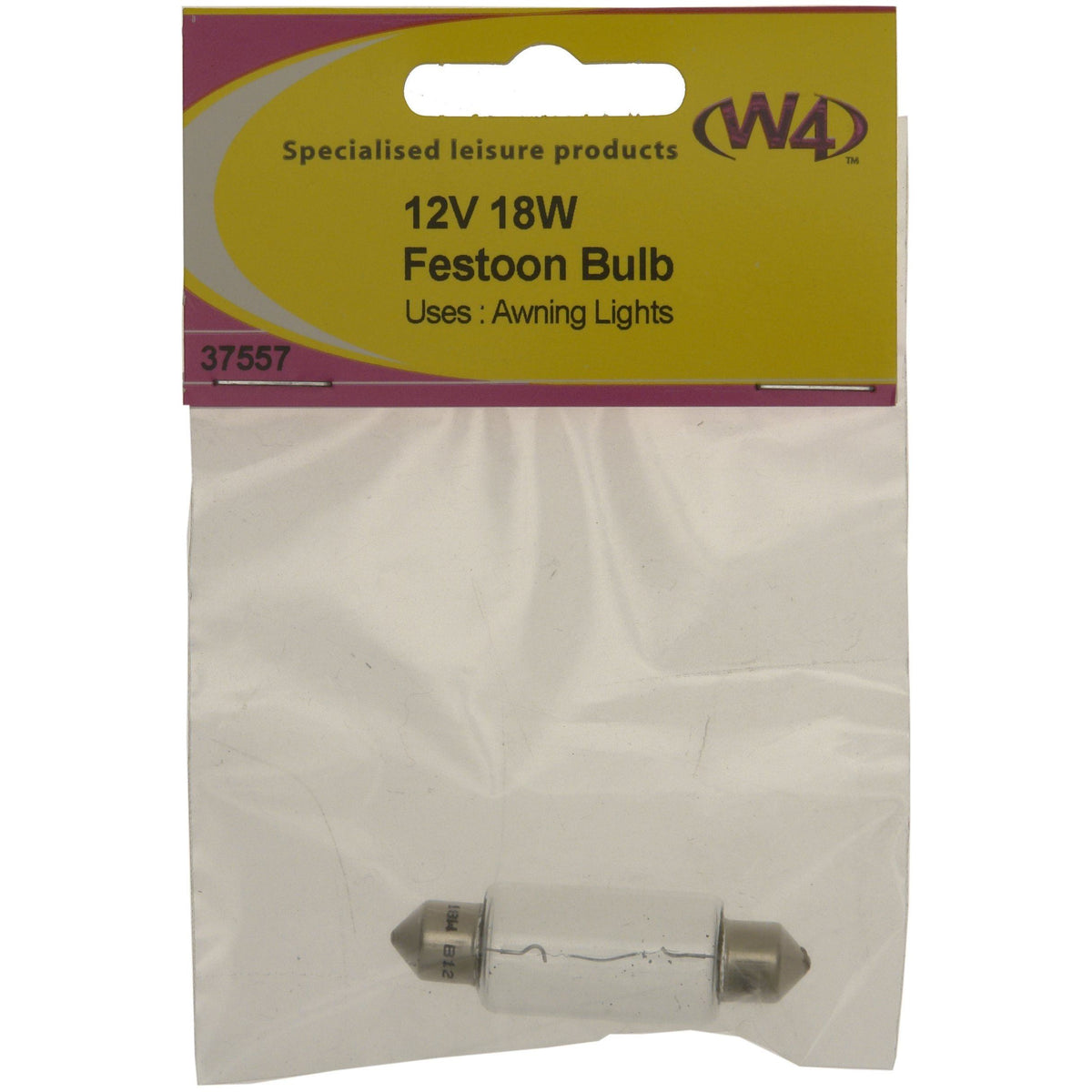 MDS1203 W4 Festoon bulb 18w awning light 37557 — UK Camping And Leisure
