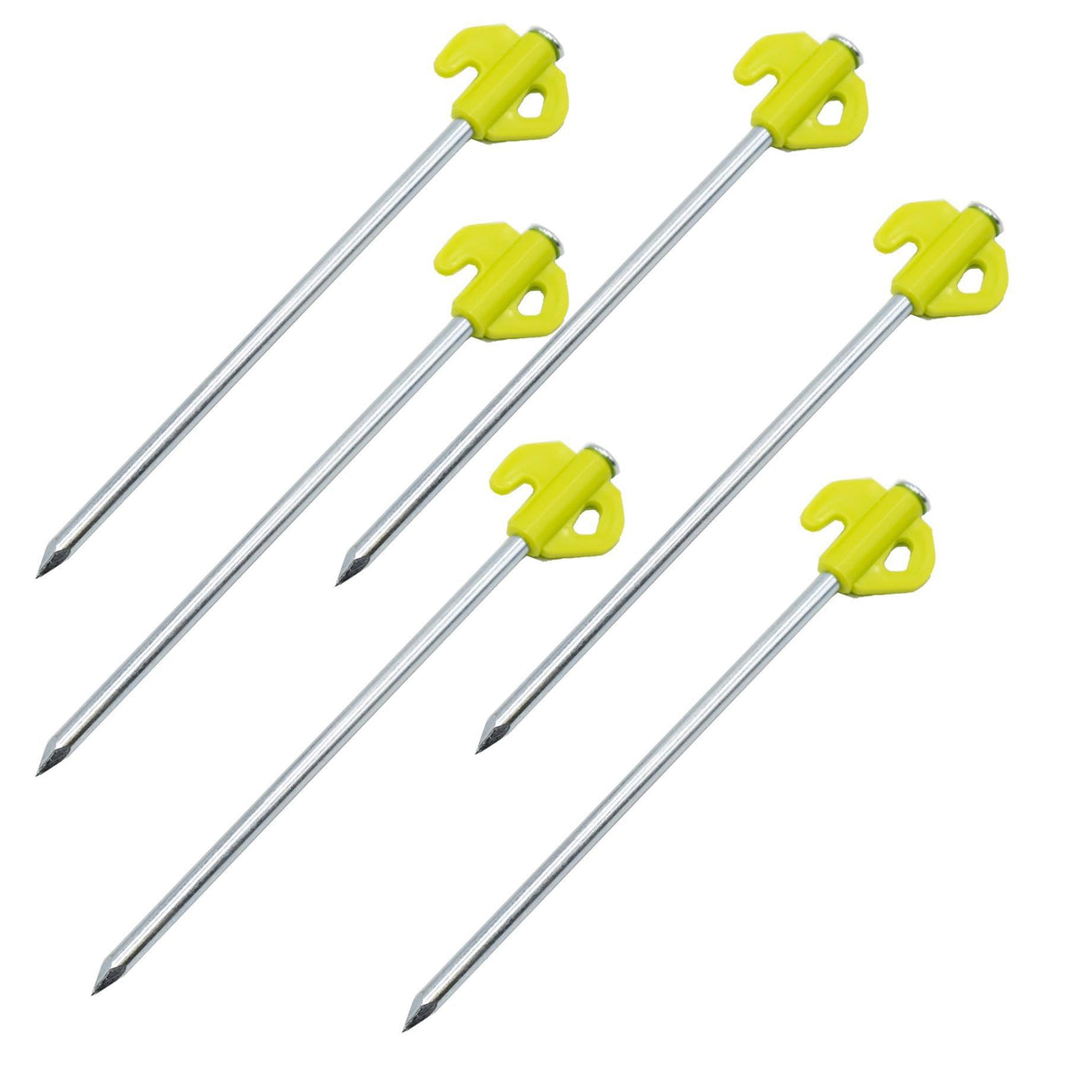 6 x Titan Glow in the Dark Ground Rock Pegs 20cm 8" — UK Camping And ...