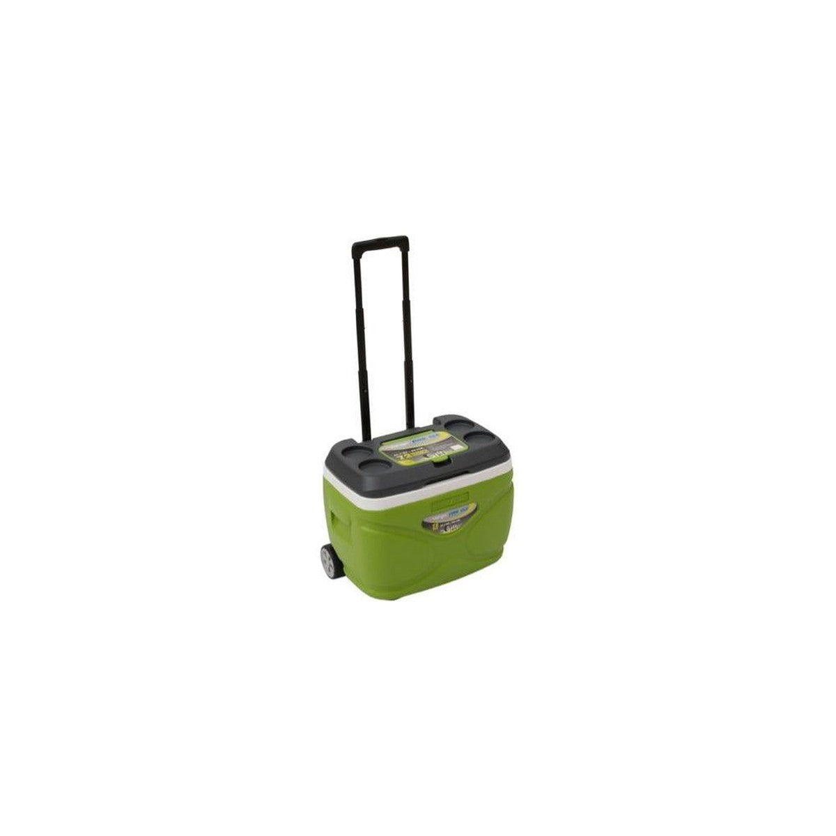 Vango Pinnacle Wheelie 30L 72H Cool Box Green Picnic Camping Food Drin ...