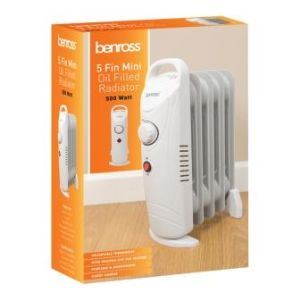 Mini Oil Filled Radiator 500W 41640 — UK Camping And Leisure
