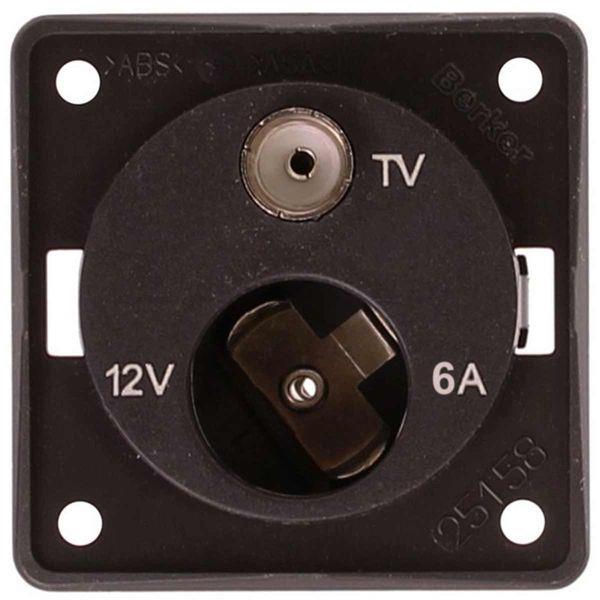 Berker 12 Volt Cigar Socket / TV Point — UK Camping And Leisure