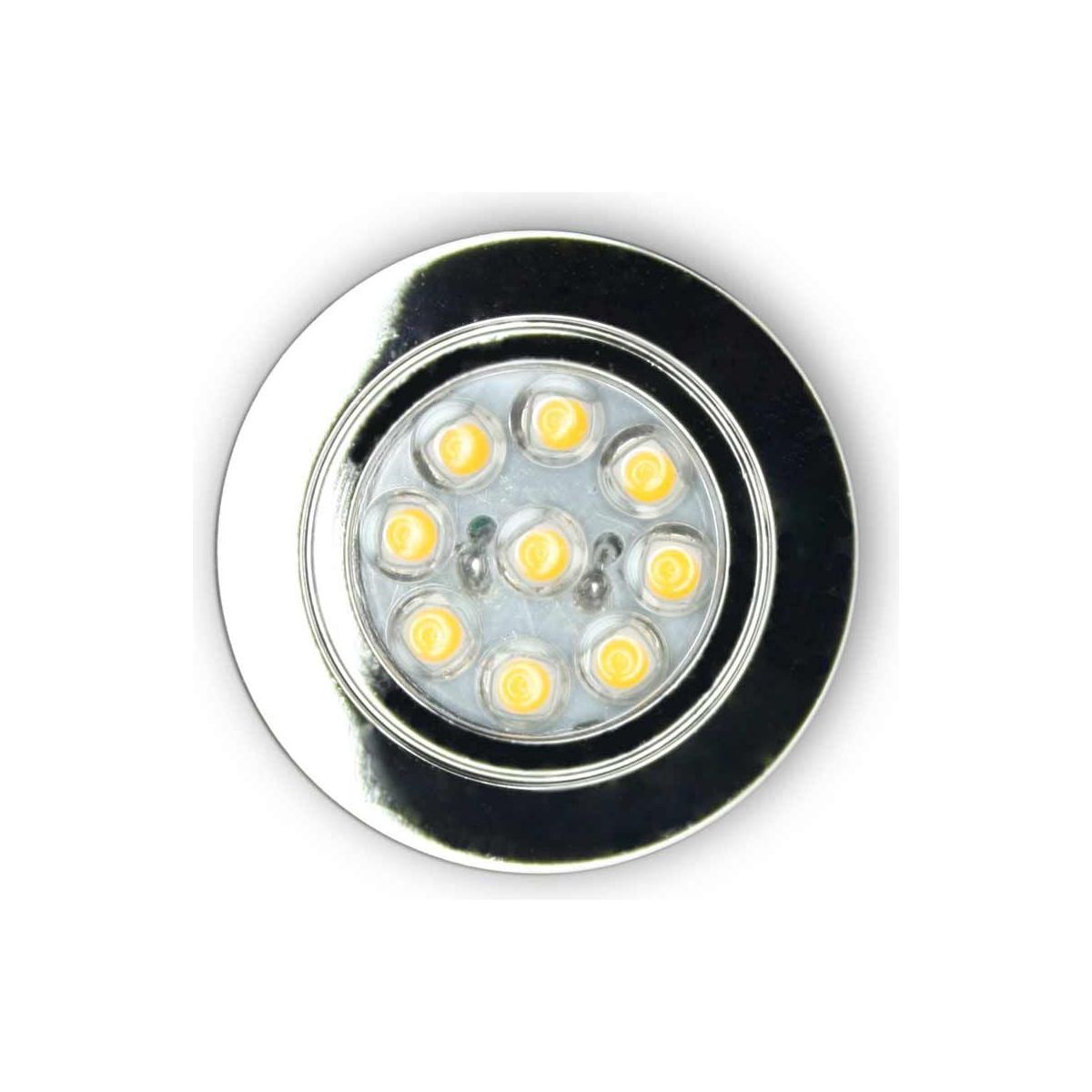 Small Metal Downlight Mirror Finish (12V / 1W / Warm White / IP20) — UK ...