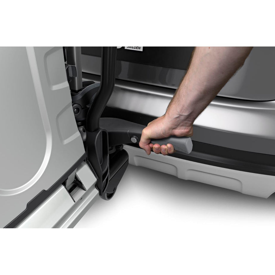 Thule EasyFold XT three-bike platform towbar bike rack black/aluminium ...