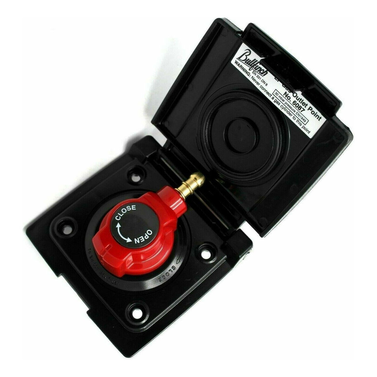 Bullfinch Caravan Black BBQ Gas point and Quick Release Plug in tail ...