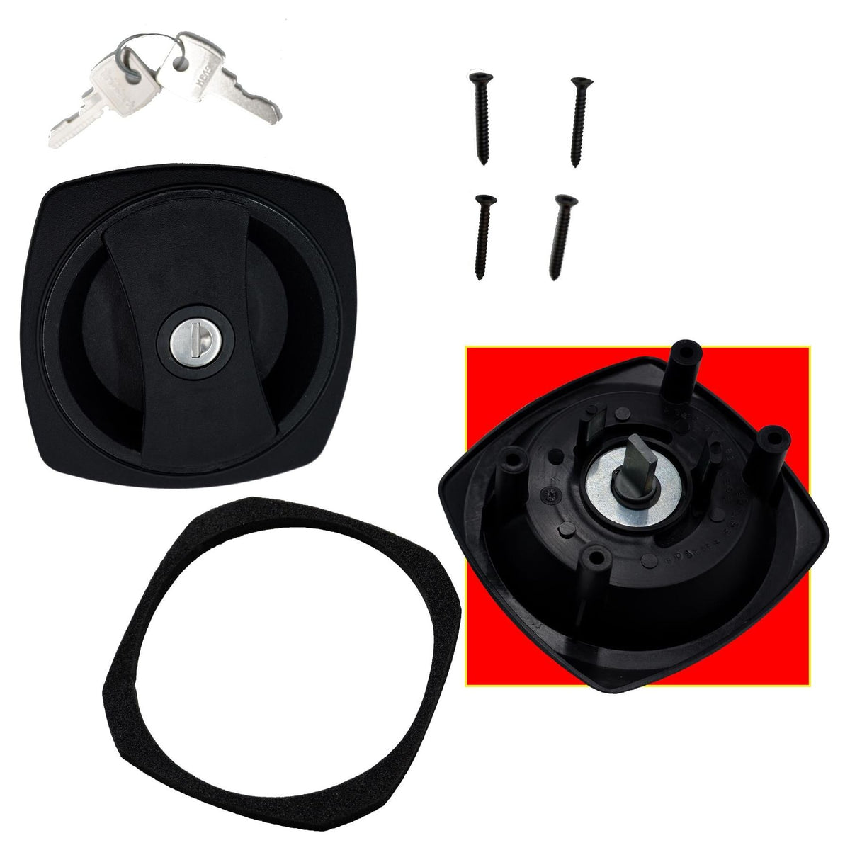 Caraloc 640 Caravan Motorhome Front Door Lock With Standard Barrel & 2 ...