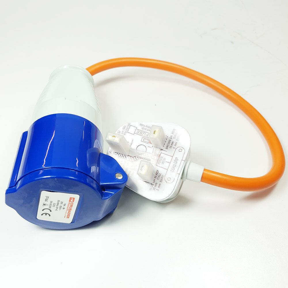 Caravan Hook Up Adapter 230V Uk Mains Conversion Plug Connector Lead C ...