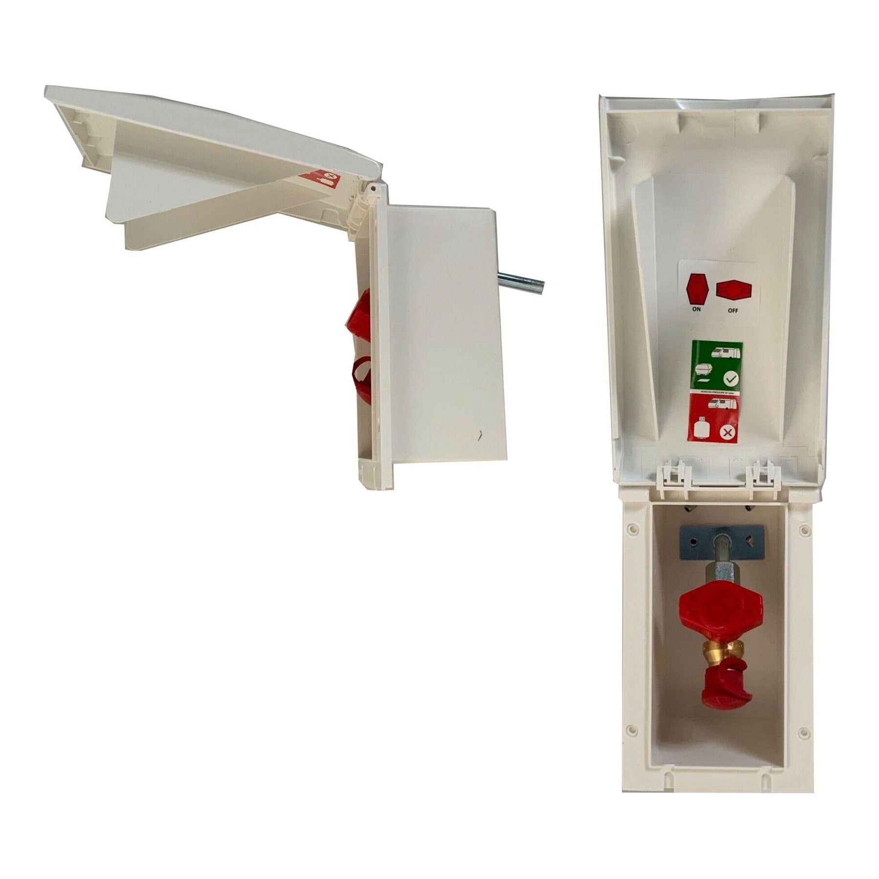 Caravan / Motorhome LPG Gas BBQ Flush Fit Outlet Box TND Model – PO683 ...