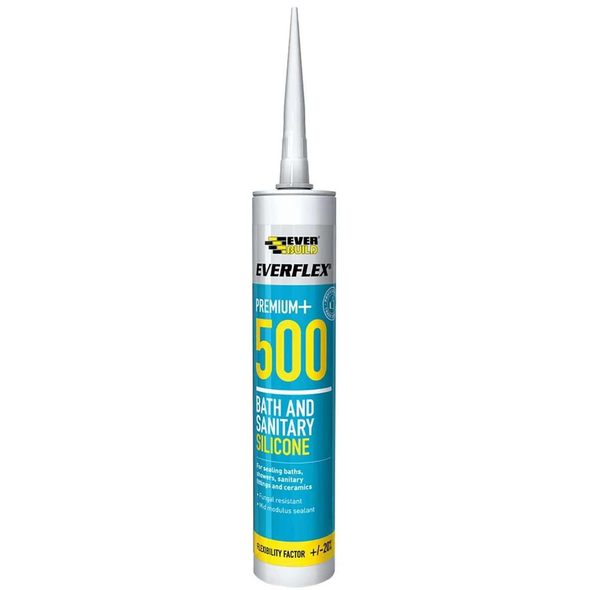 Everbuild Everflex 500 Sanitary Silicone Sealant (Ivory / 310ml) — UK ...