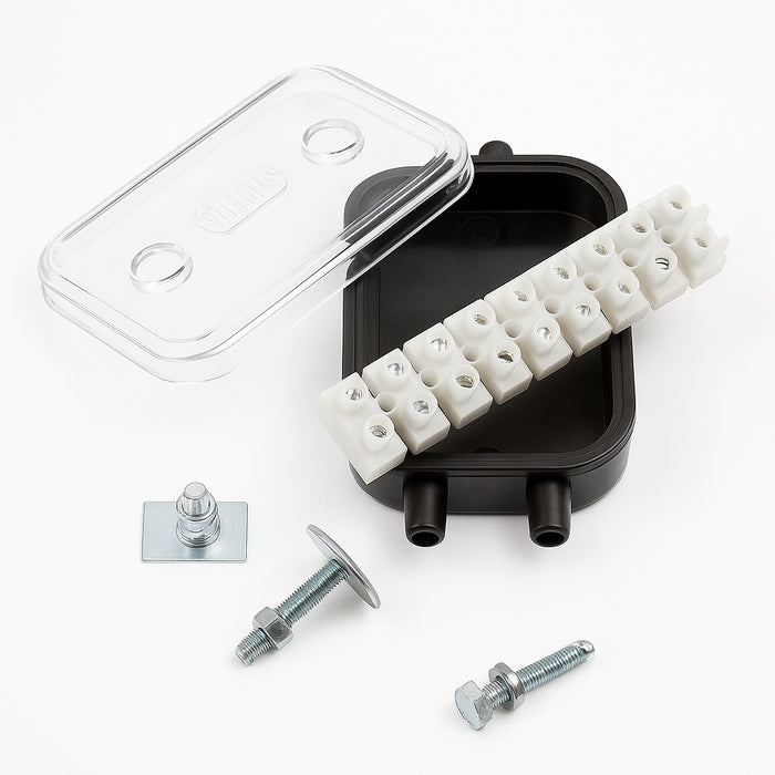 10 WAY RUBBER JUNCTION BOX (MAYPOLE) BK — UK Camping And Leisure