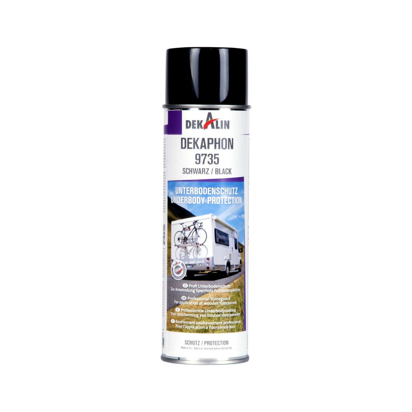 Dekalin Dekaphon 9735 Underbody Protection 500ml BLACK Motorhome Carav ...