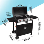 Dellonda 4 Burner Gas BBQ — UK Camping And Leisure