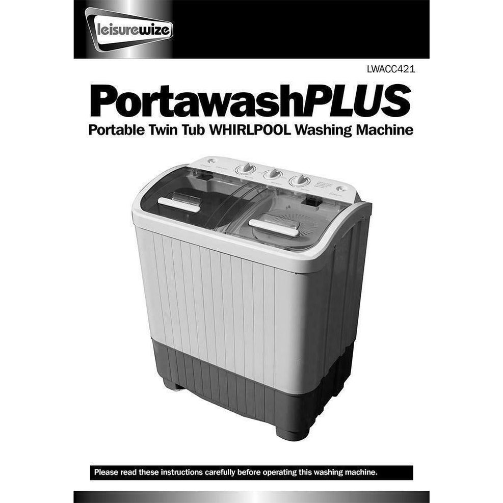 Deluxe Twin Portable Washing Machine | UK Camping and Leisure — UK ...