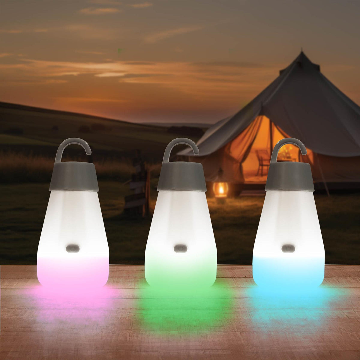 Leisurewize Colour Changing LED Camping Orb Light Set — UK Camping And ...