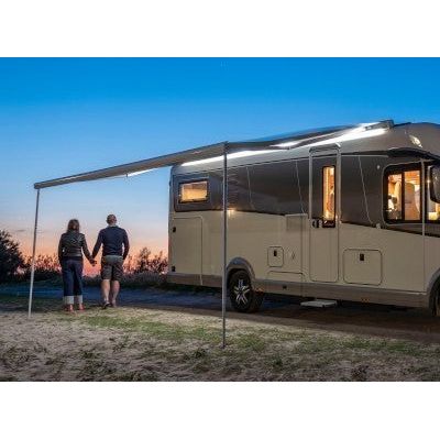 Fiamma F80L 550 Awning Titanium Royal Blue — UK Camping And Leisure