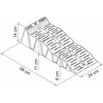 Fiamma Pair Jumbo Ramps With Bag Wheel Leveller Hd 8 Ton Axle Caravan ...