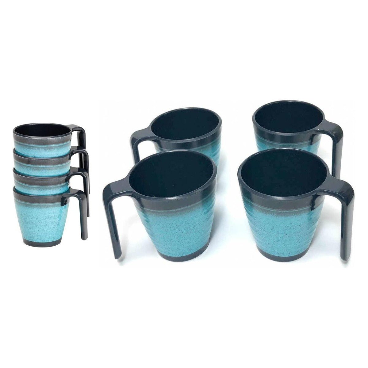 Granite 4x Stacking Mug Set — UK Camping And Leisure