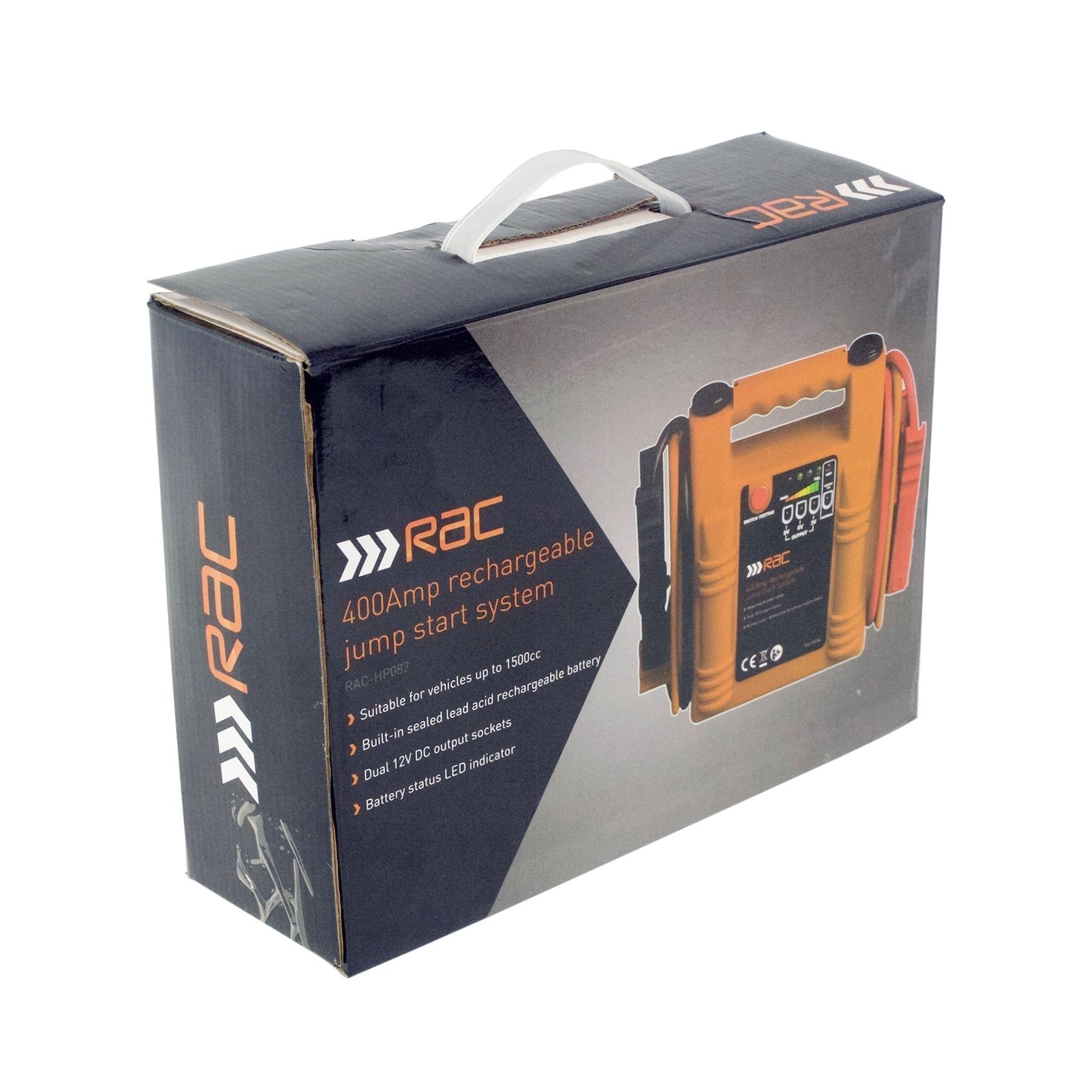 Heavy Duty Rac 12V 400A Car Van Jump Starter Battery Booster Charger ...