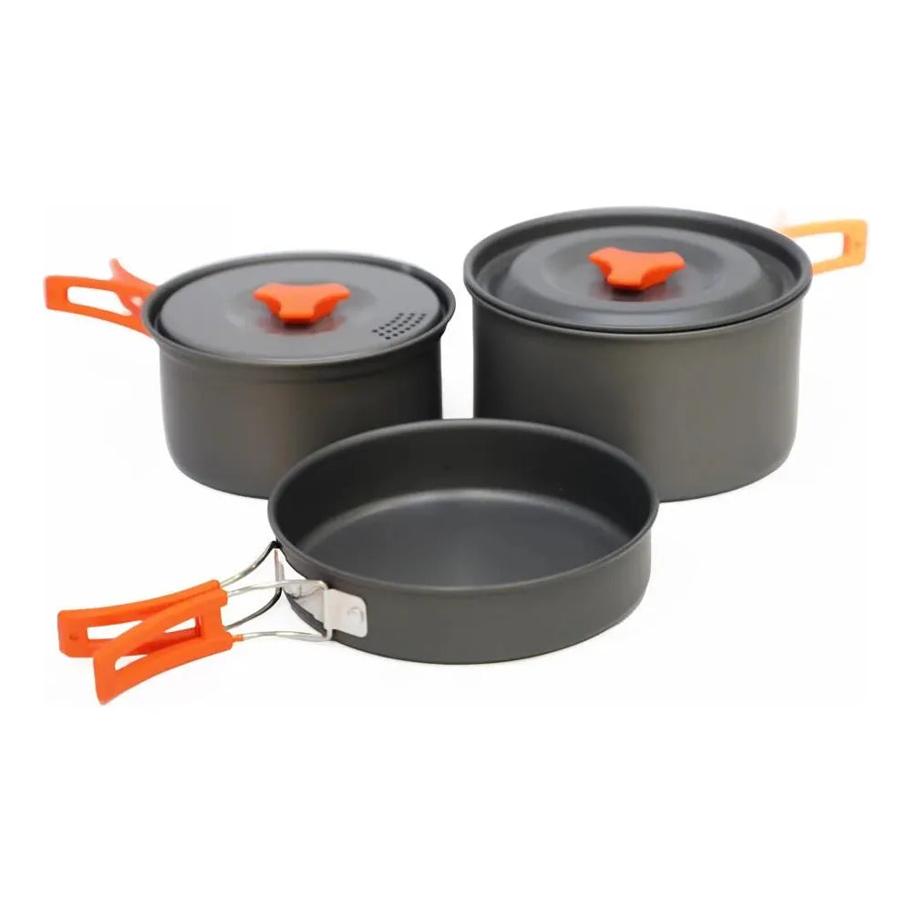 Vango Hard Anodised 2 Person Cook Kit Grey — UK Camping And Leisure