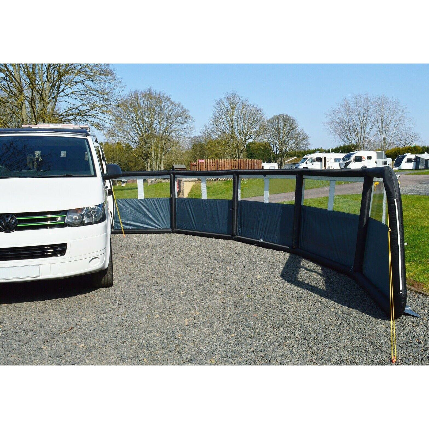 Maypole 5 Panel Inflatable Windbreak Deflector (Single Point Inflation ...