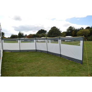 Maypole 5 Panel Steel Poled PVC Windbreak 800cm — UK Camping And Leisure