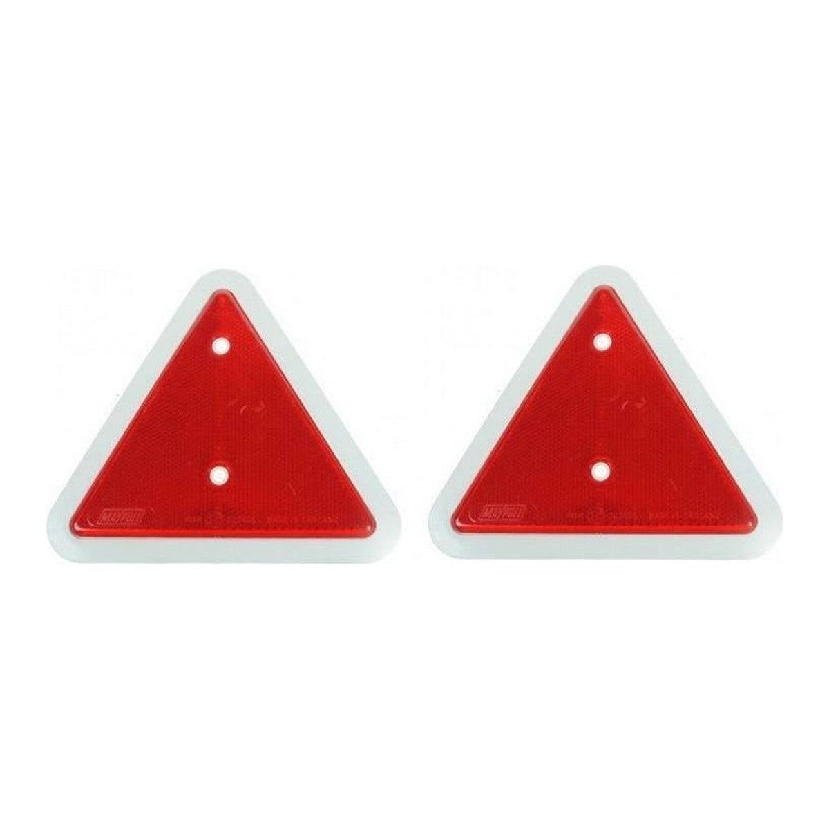 Maypole Red Triangle Reflector Screw Fit Lorry Trailer Caravan Horsebox ...