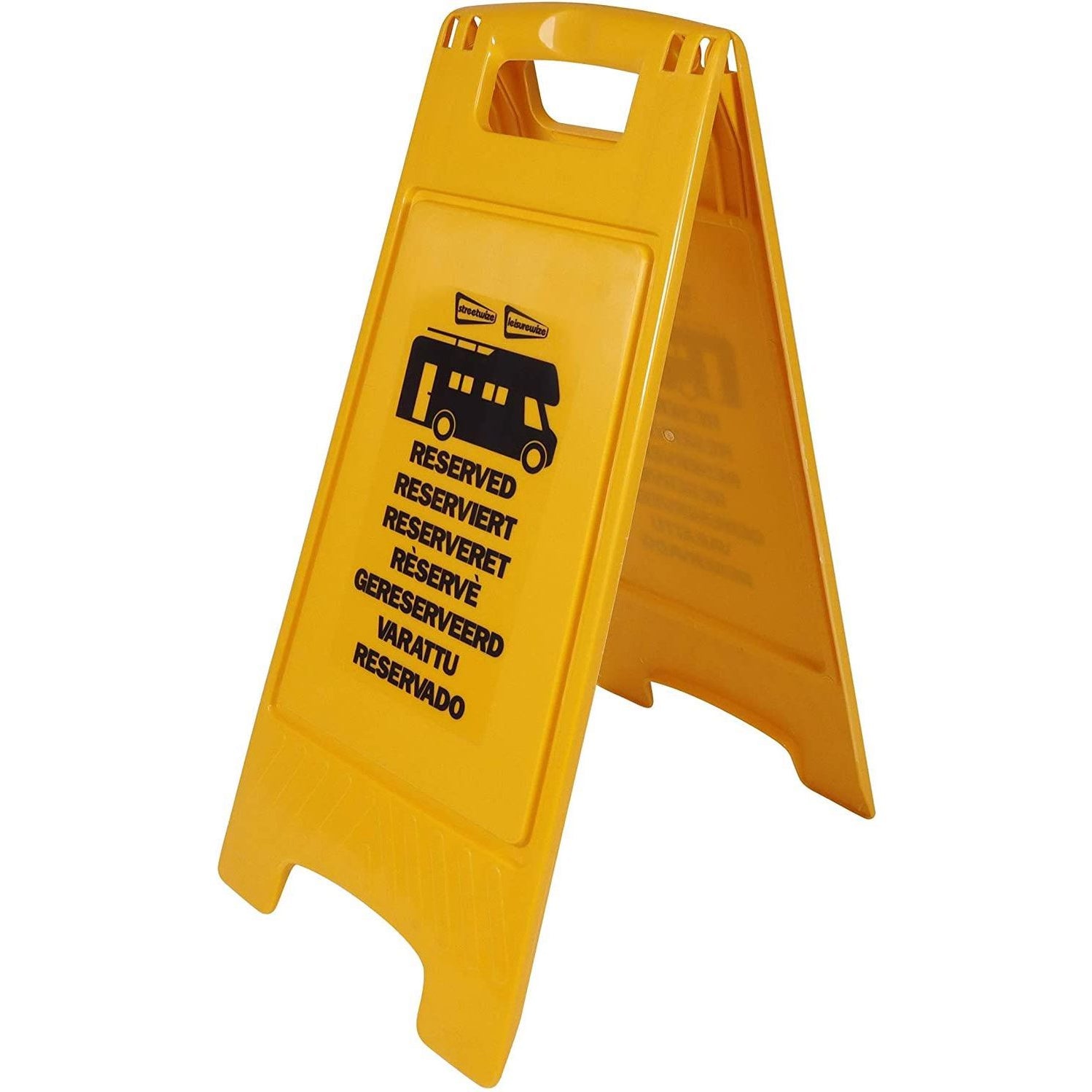 Motorhome Reserved Pitch Sign Campervan Pitch Reserved Sign Yellow Mul ...