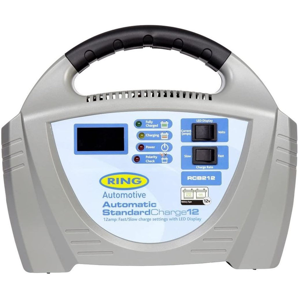 Ring RCB212 12V Battery Charger, 12A Charger for Vehicles Up to 3.0L ...