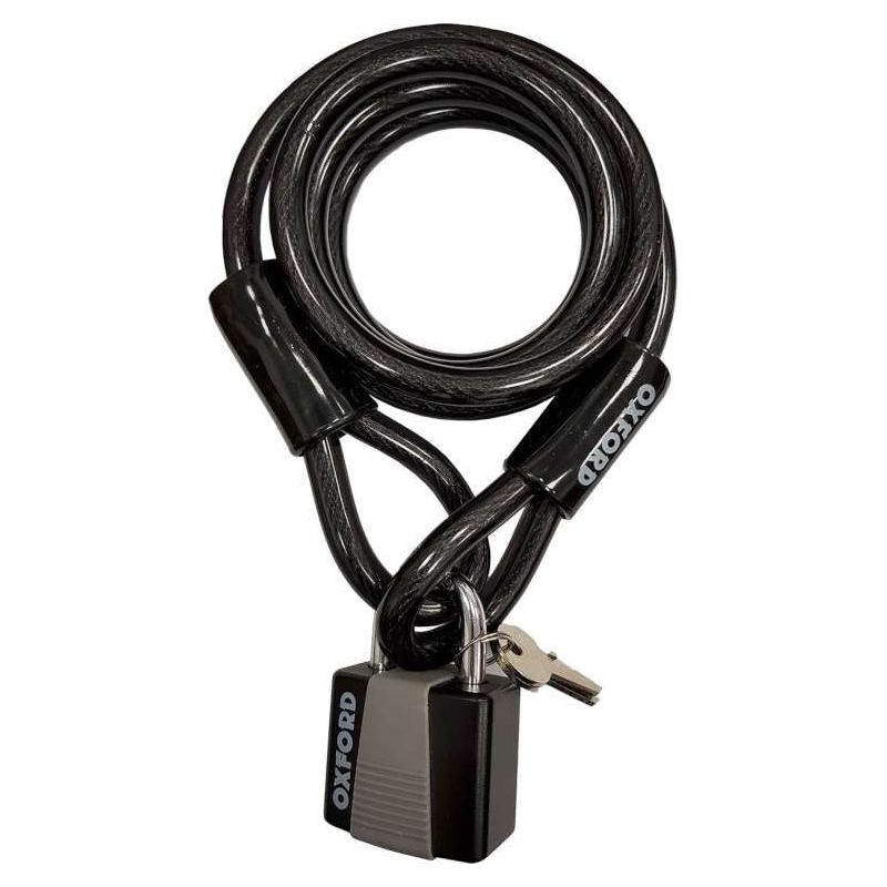 SAS Double Loop 10mm Cable 1.8 metres long and Laminated Padlock — UK ...