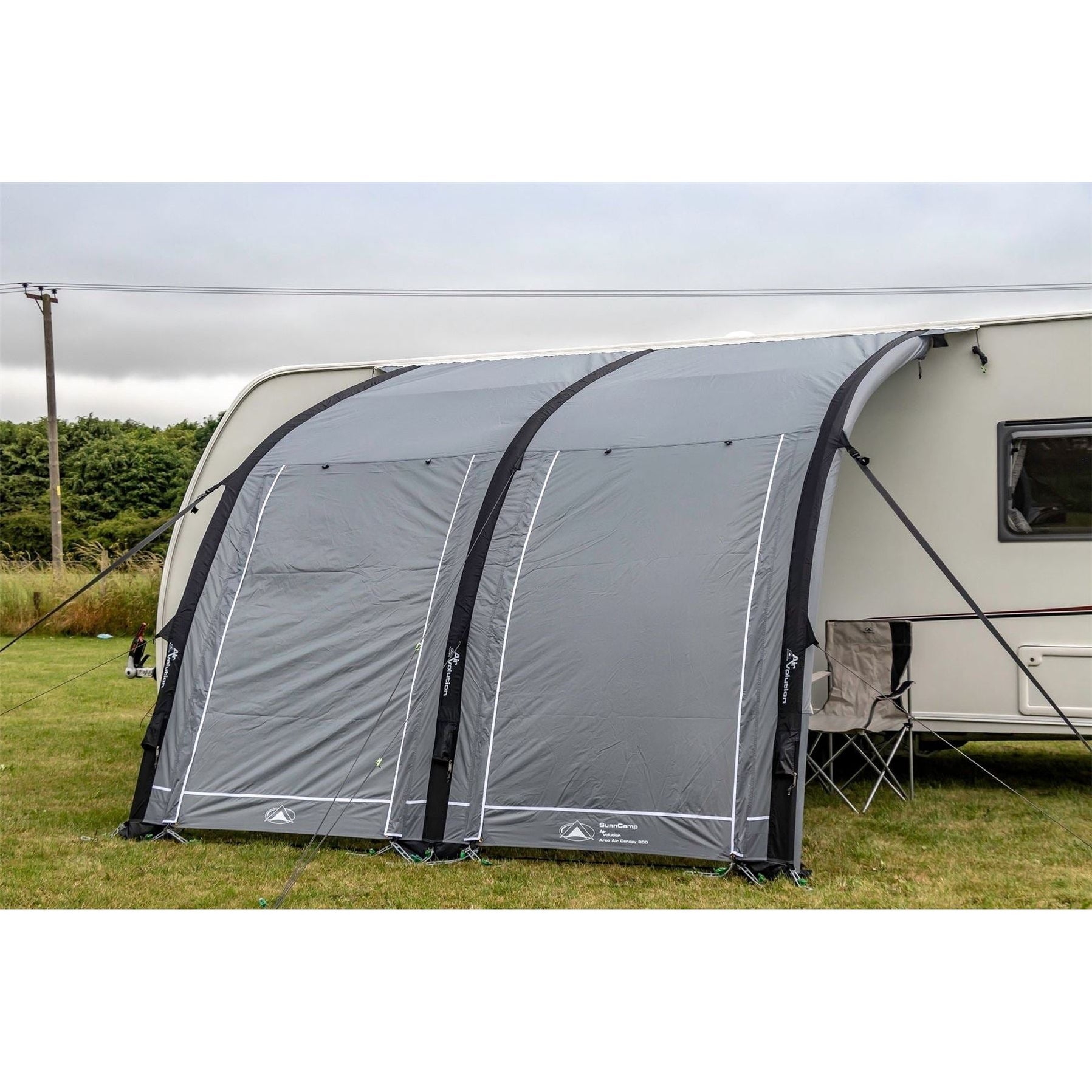 SunnCamp Inceptor Air Extreme 390 (Single Inflation) Caravan Air Awnin ...