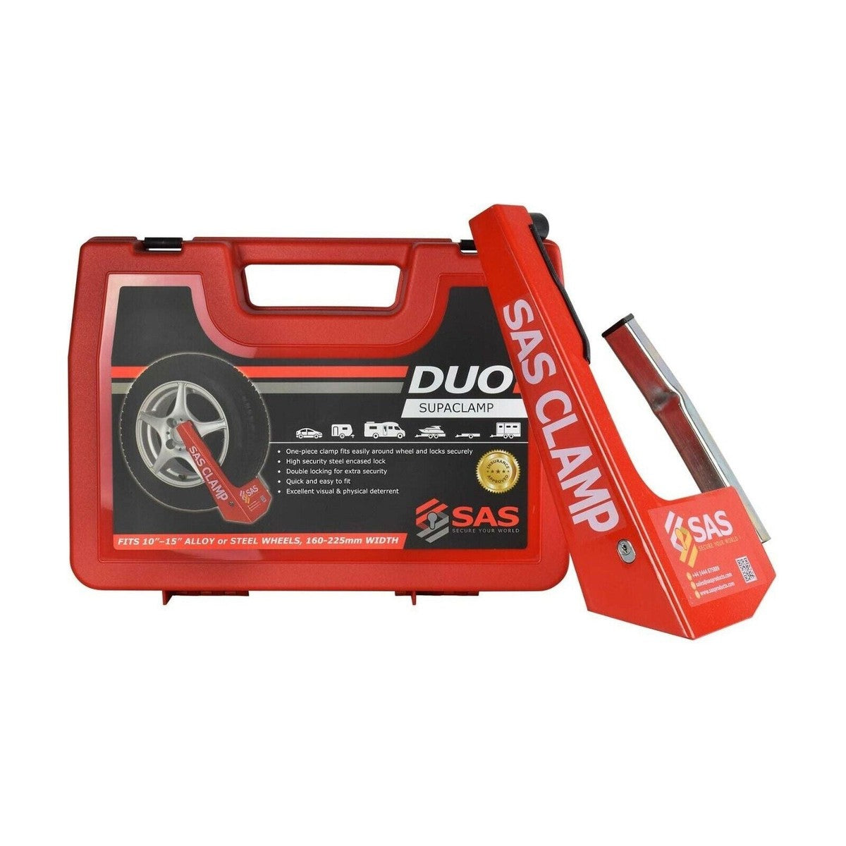 SAS Supaclamp Duo For Trailer Caravan Alloy Wheels 10-15" Up To 225 Ty ...